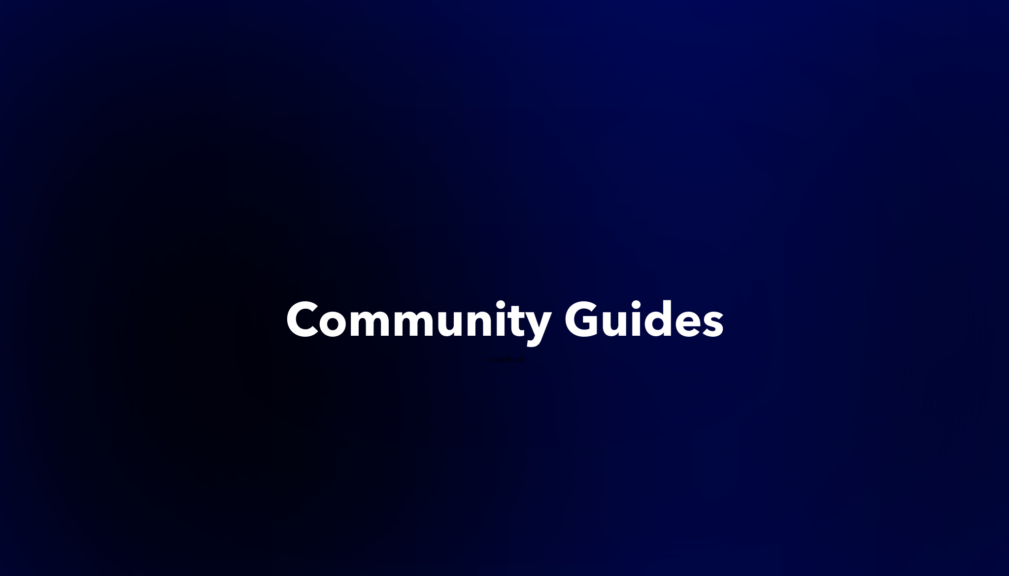 Community Guides Dework